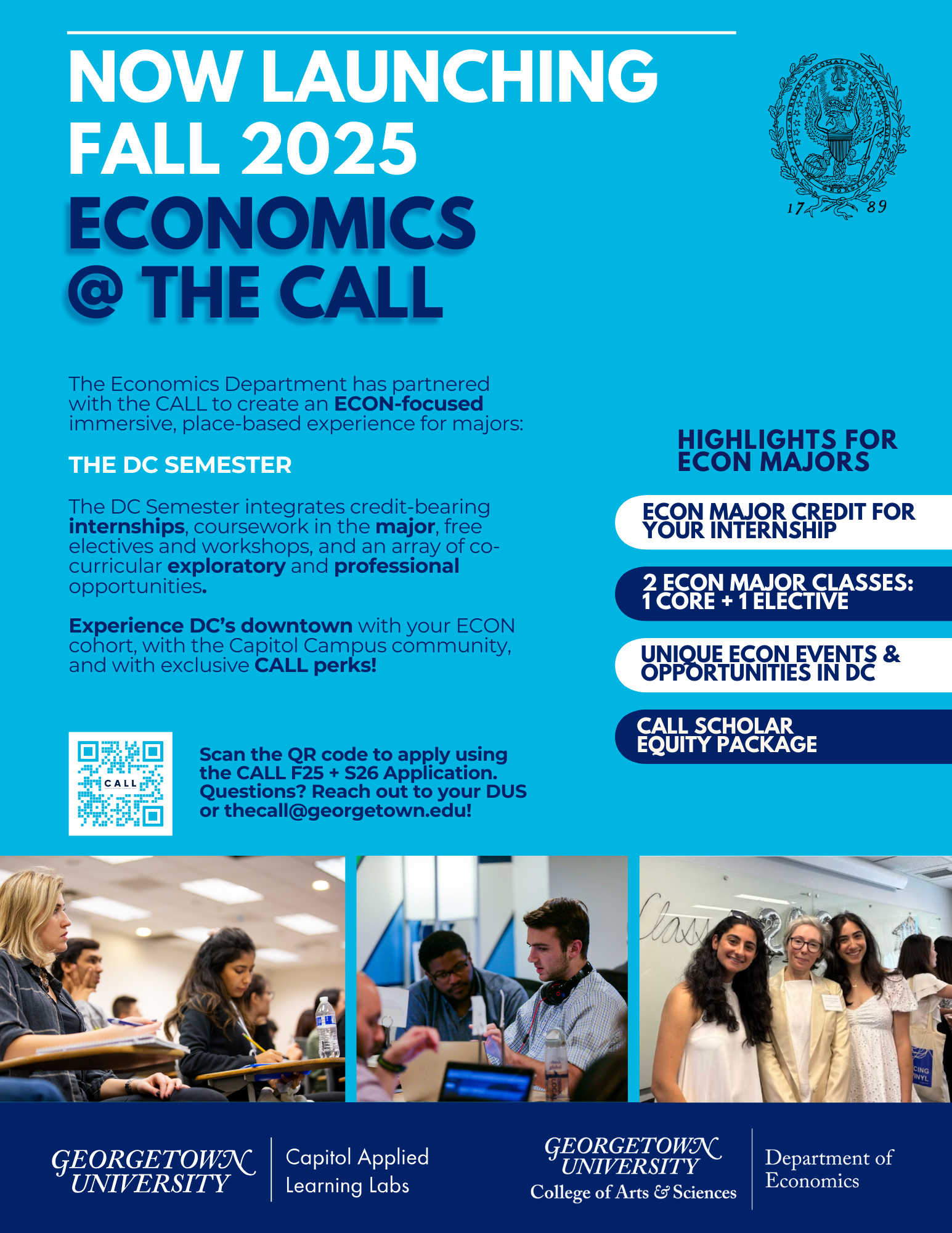 ECONOMICS @ THE CALL | Department of Economics | Georgetown University